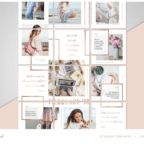 The Grid Instagram Posts Layout | Master Bundles