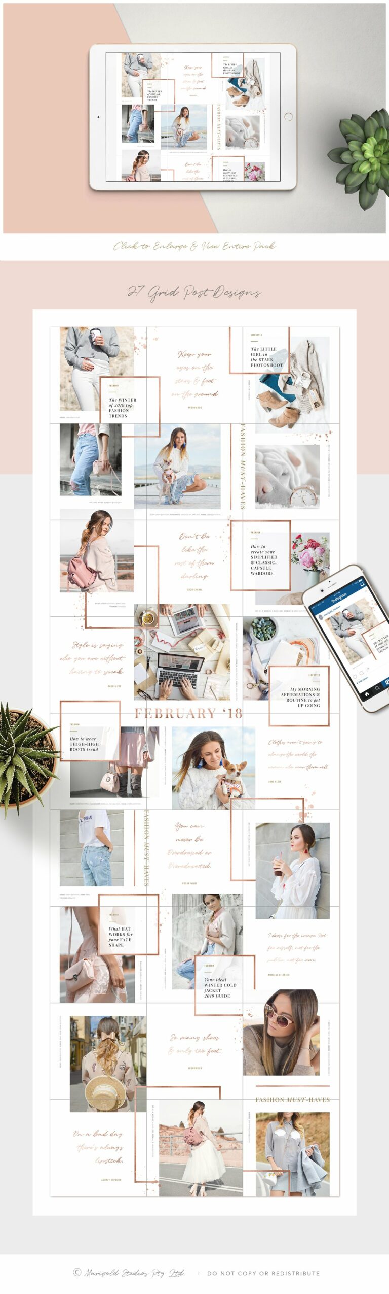 The Grid Instagram Posts Layout – MasterBundles