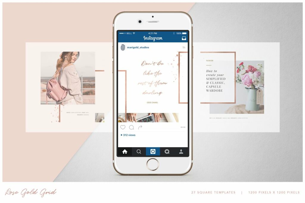 The Grid Instagram Posts Layout – MasterBundles