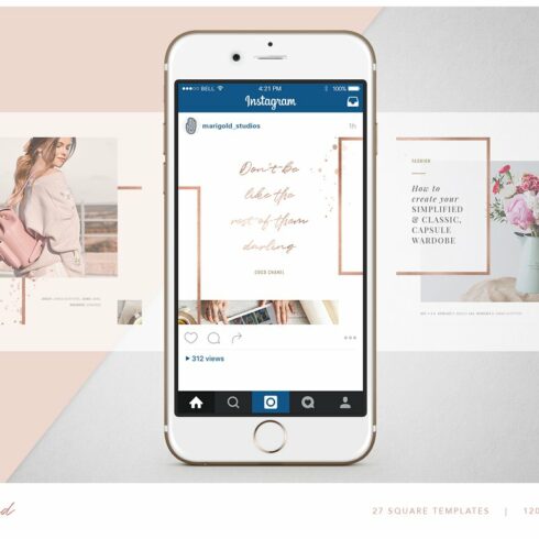 The Grid Instagram Posts Layout | Master Bundles