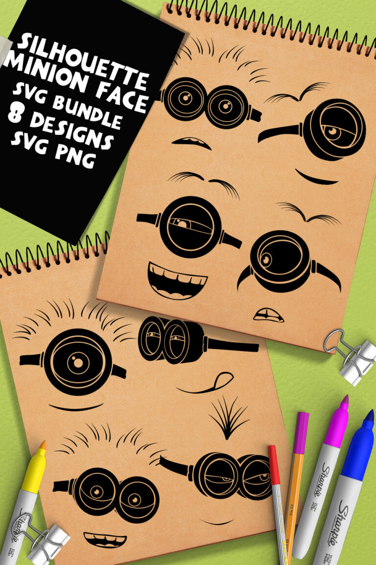 8 Silhouette Minion Face SVG – MasterBundles