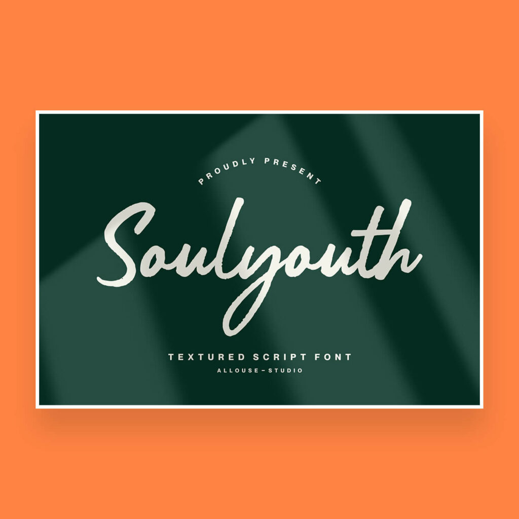 Soulyouth Stylish Textured Script Font – MasterBundles