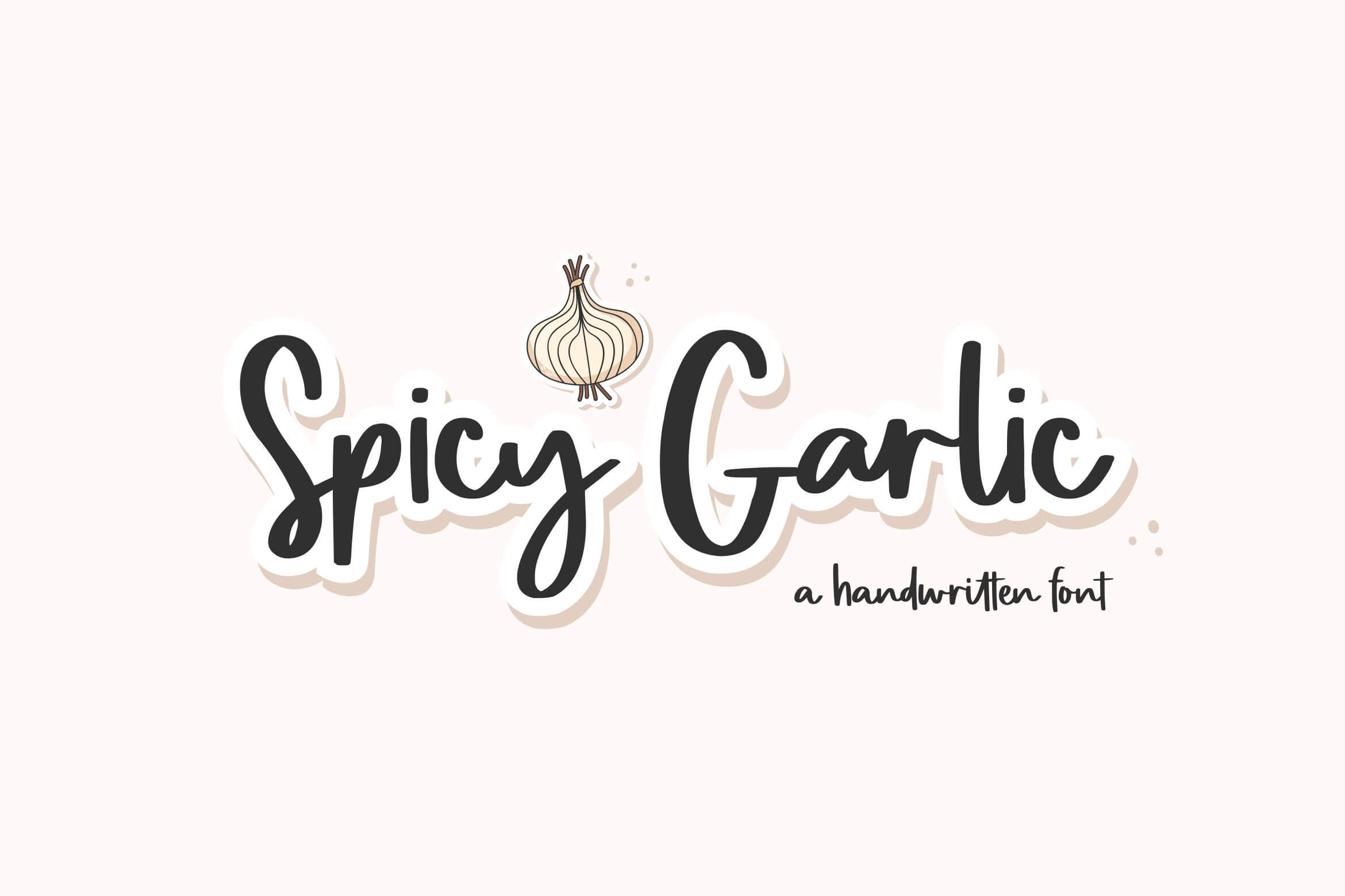 Spicy Garlic Amazing Handwritten Font – MasterBundles