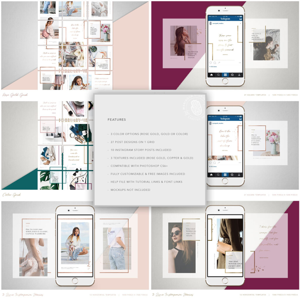 The Grid Instagram Posts Layout – MasterBundles The Grid Instagram Posts Layout – MasterBundles