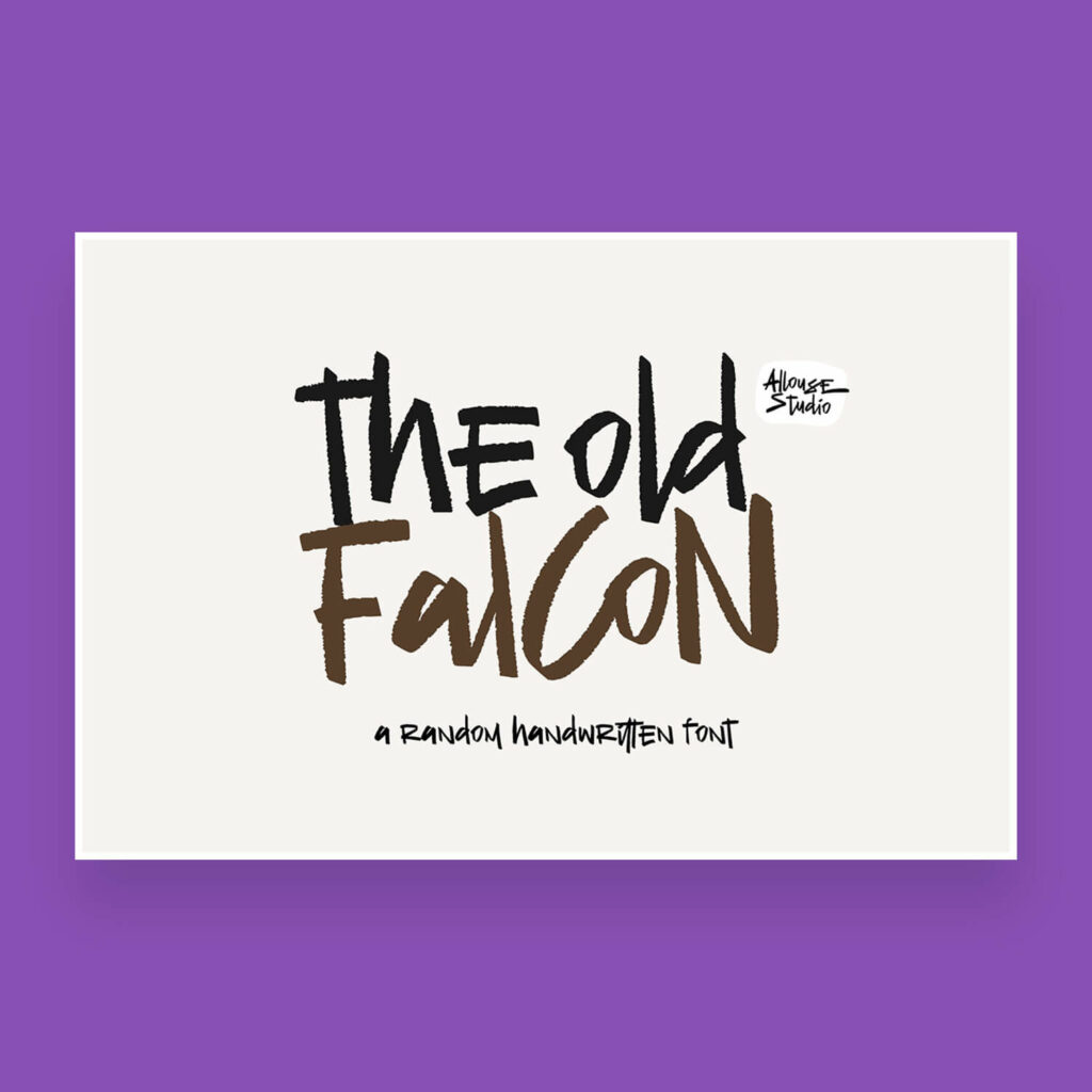 The Old Falcons Random Handwritten Font – MasterBundles