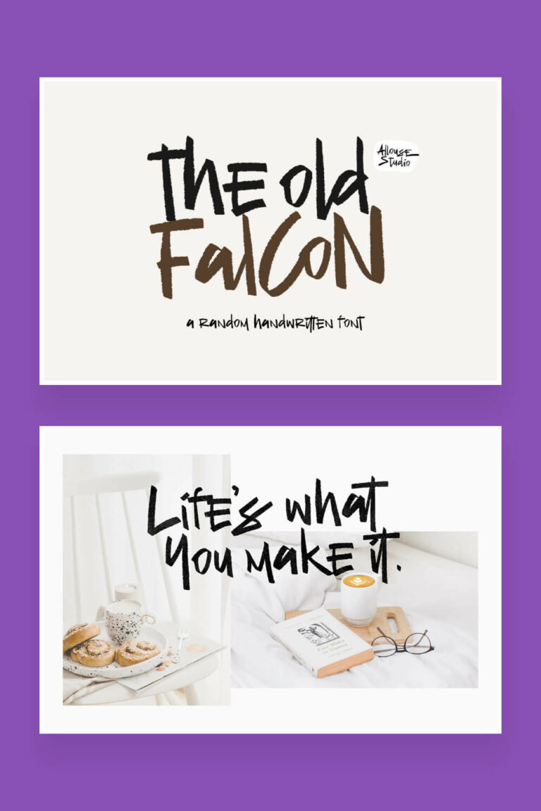 The Old Falcons Random Handwritten Font – MasterBundles