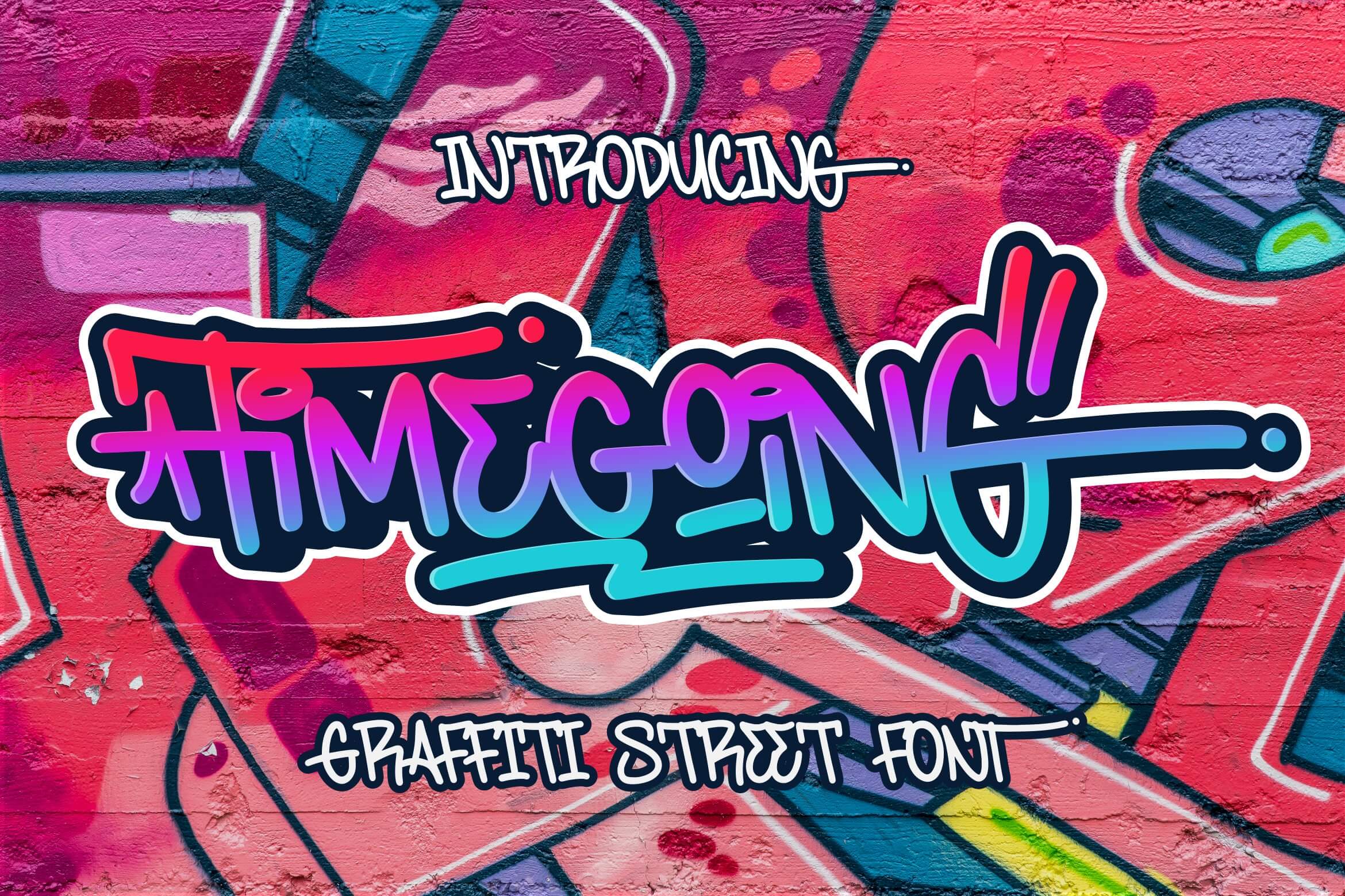 Timegoing Graffiti Street Font – MasterBundles