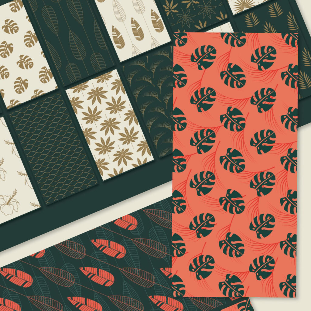 Tropical Logos and Patterns Collection – MasterBundles
