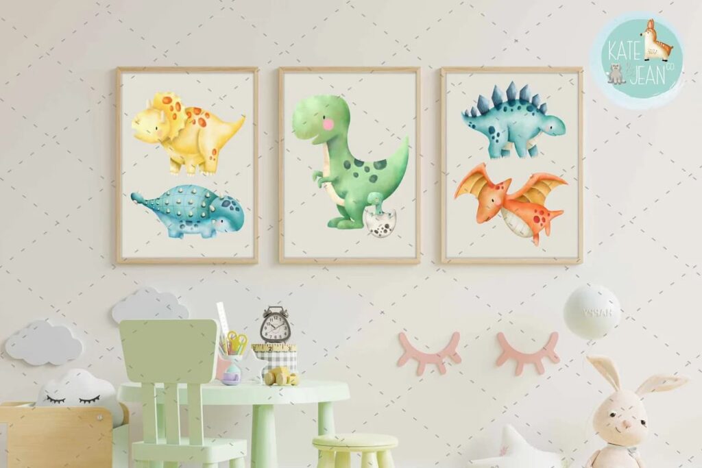 Waterolor Dinosaur Clipart Set – MasterBundles