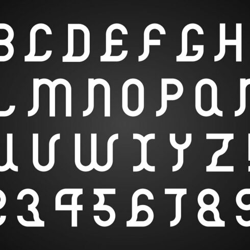 Vector Alphabet Set. B&W Font | Master Bundles