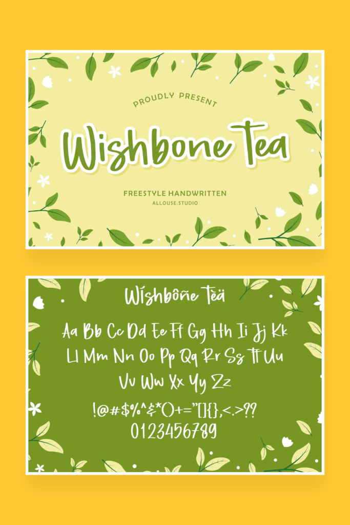 Wishbone Tea Font – MasterBundles