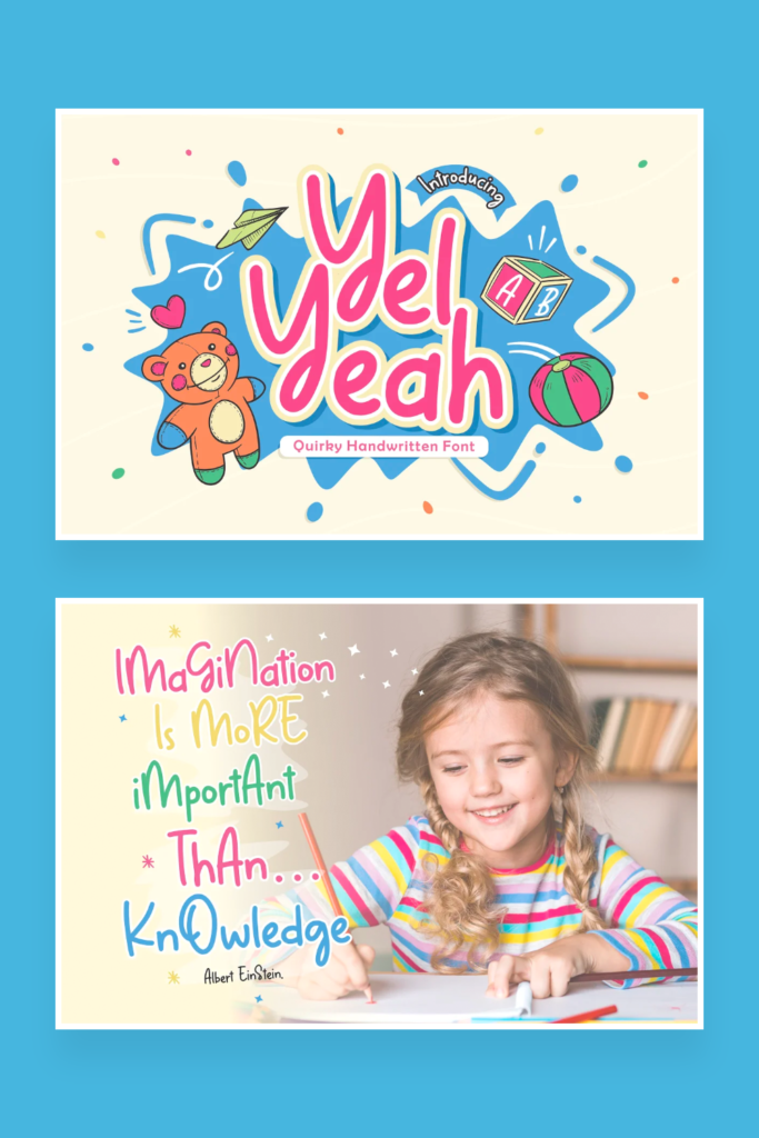 Yel Yeah Font Handwritten Font – MasterBundles