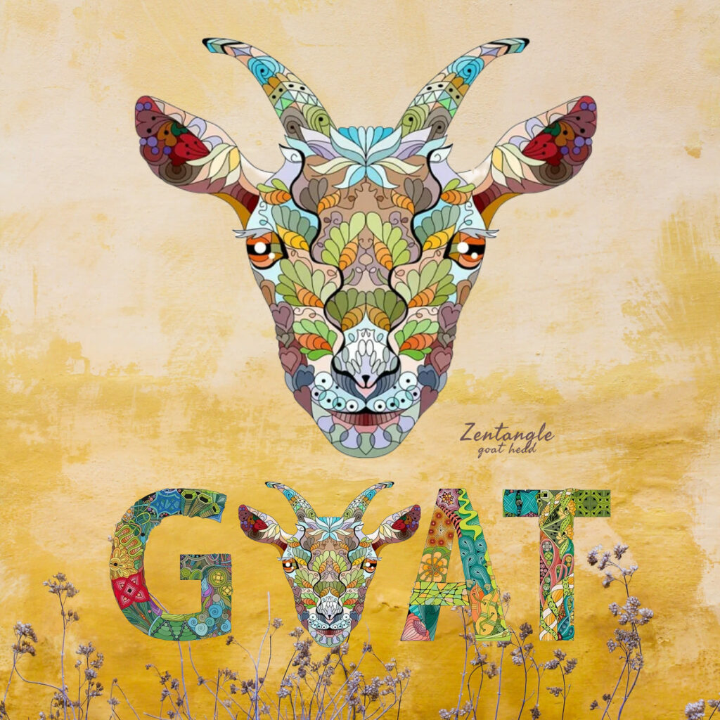 Zentangle Goat Head – MasterBundles