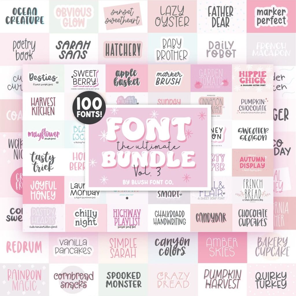 Groovy Display Font Bundle - Retro Font Bundle | Master Bundles