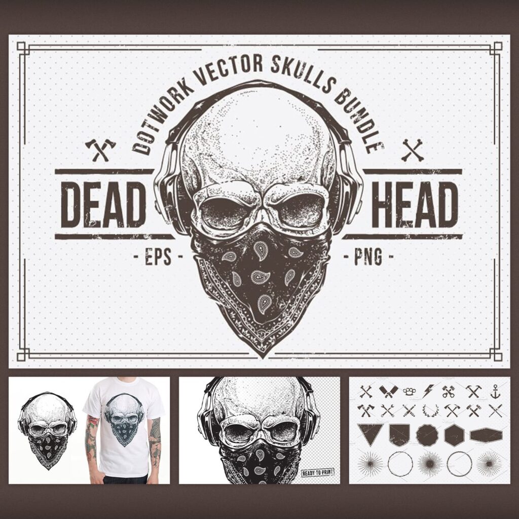 Dead Head | Vector Skulls Bundle – MasterBundles