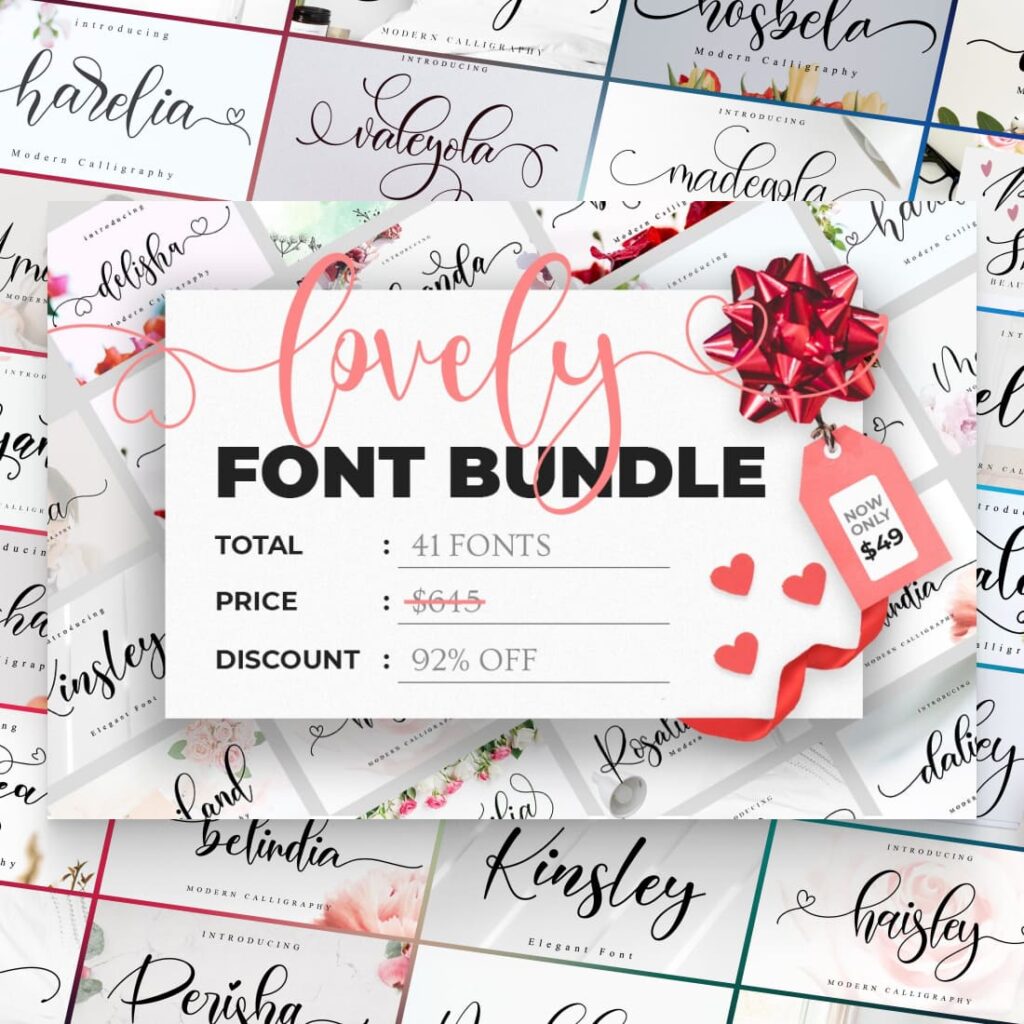 The Girly Font Bundle | Master Bundles