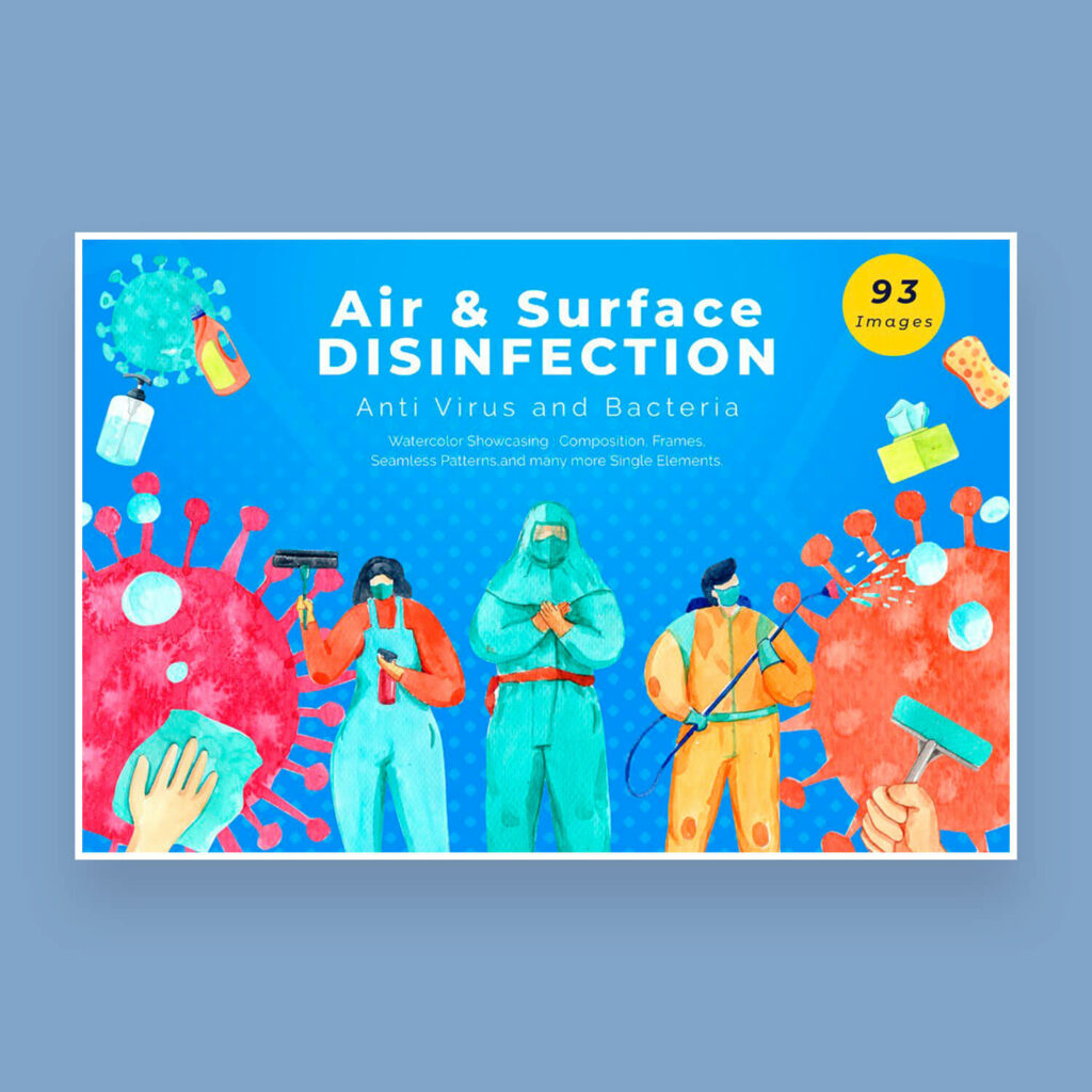 Air&Surface Disinfection Watercolor – MasterBundles
