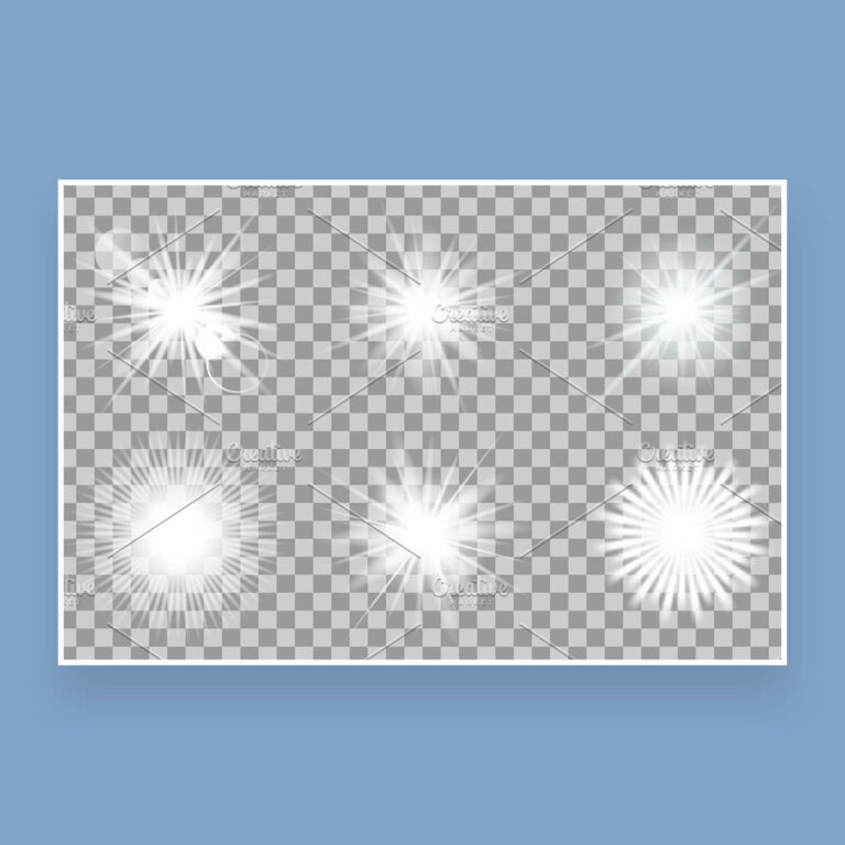 Vector White Light Effects, Flash – MasterBundles