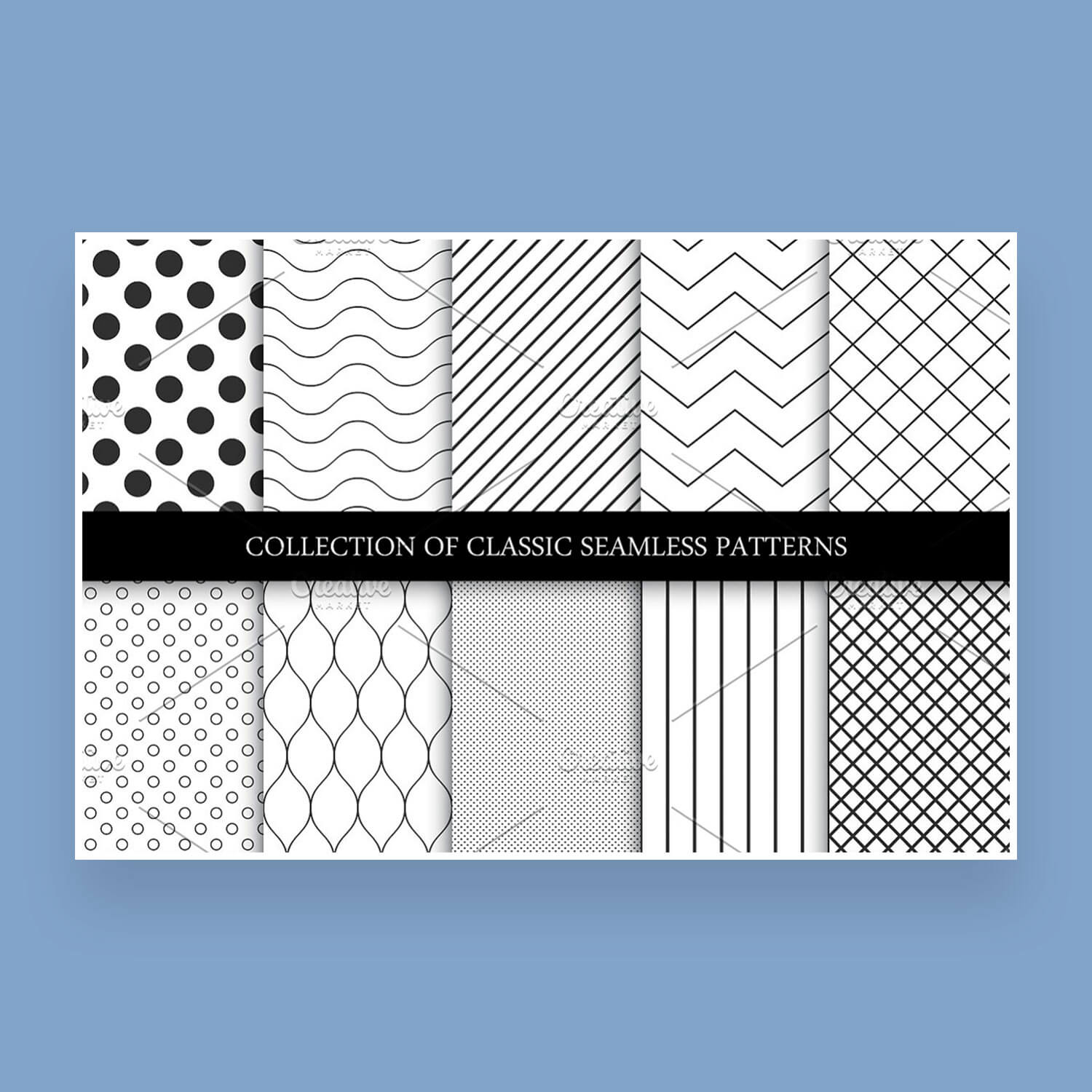 Minimal Seamless Geometric Patterns – MasterBundles