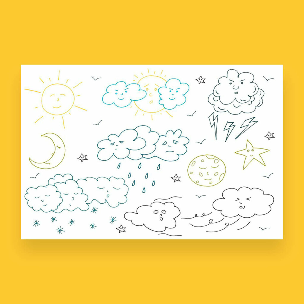Doodle Weather Set – MasterBundles