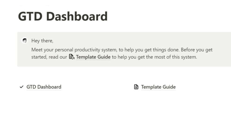 GTD Dashboard – MasterBundles