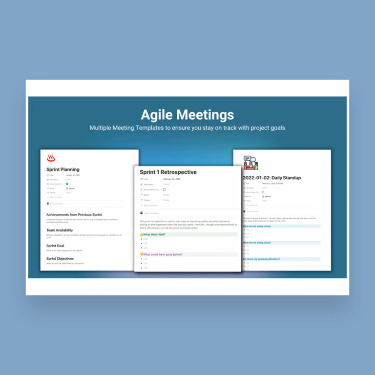 Notion Agile Dashboard – MasterBundles