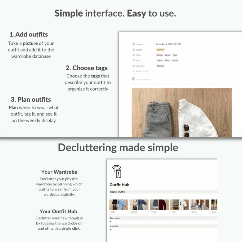 Outfit Hub (Wardrobe Template) – MasterBundles