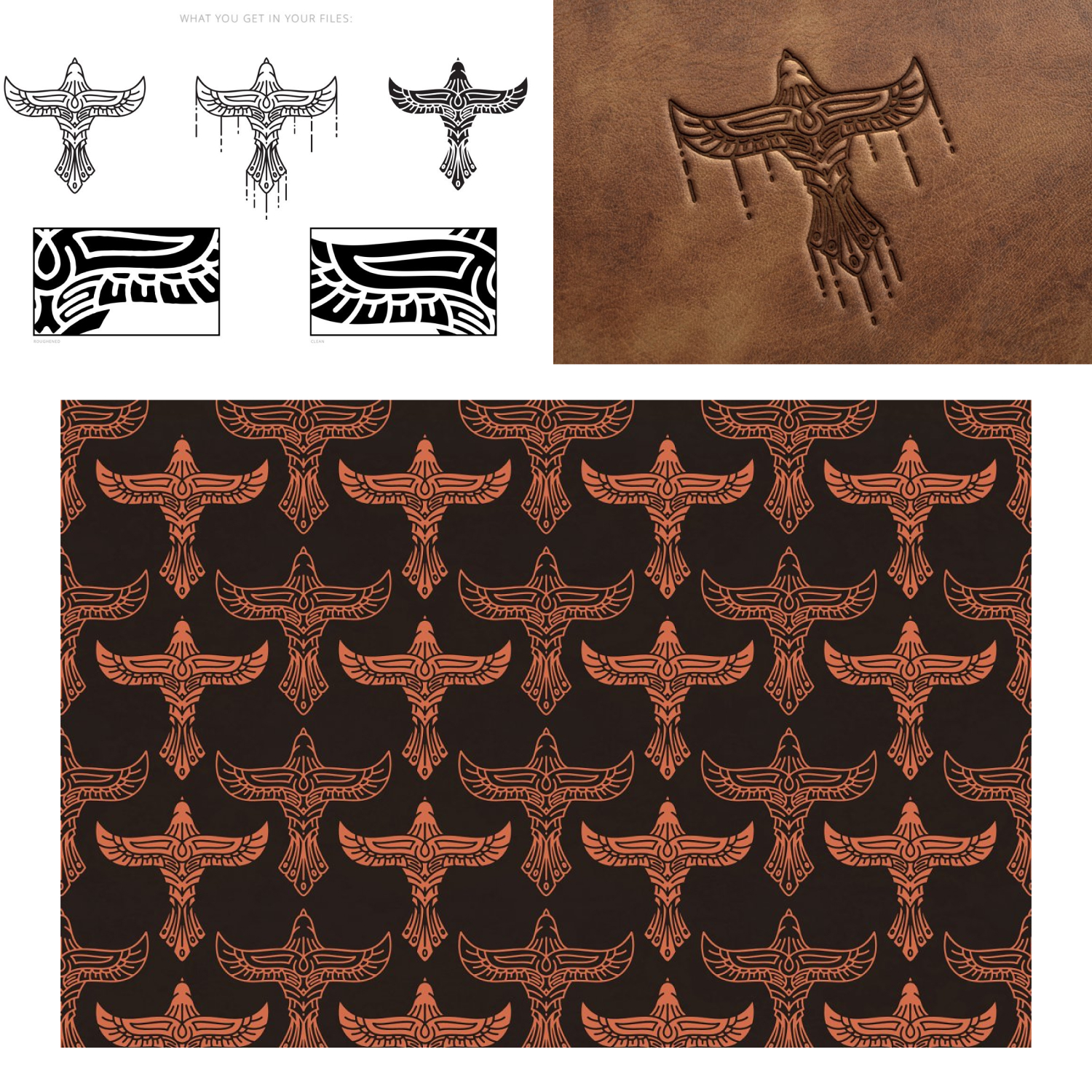 Tribal Bird Vector – MasterBundles