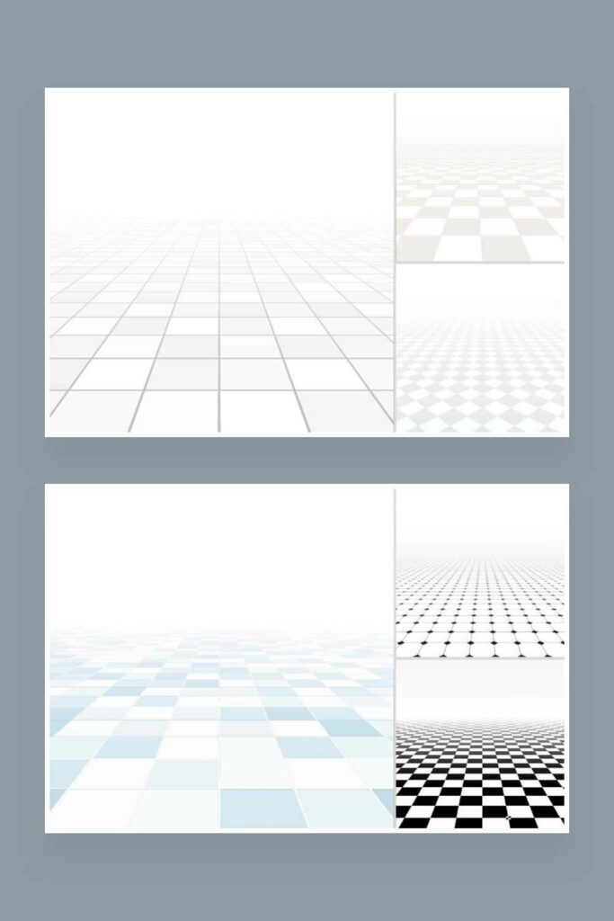 Tiled Floor with Perspective – MasterBundles