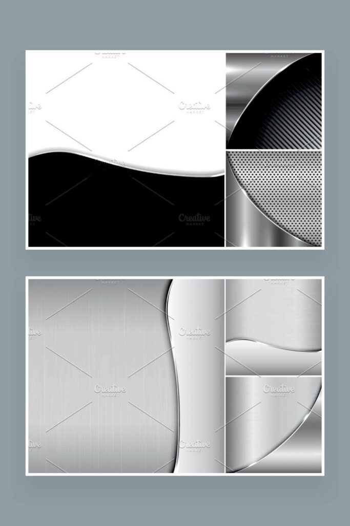 Collection Of Metallic Backgrounds – MasterBundles