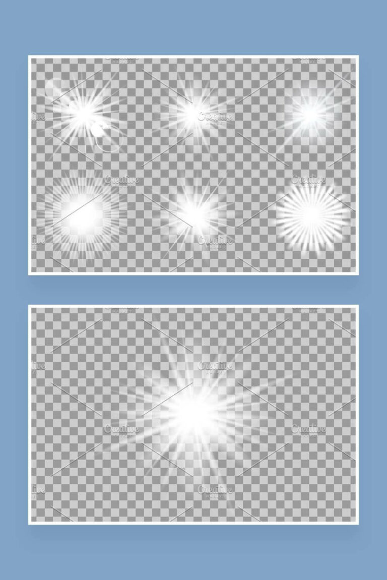 Vector White Light Effects, Flash – MasterBundles
