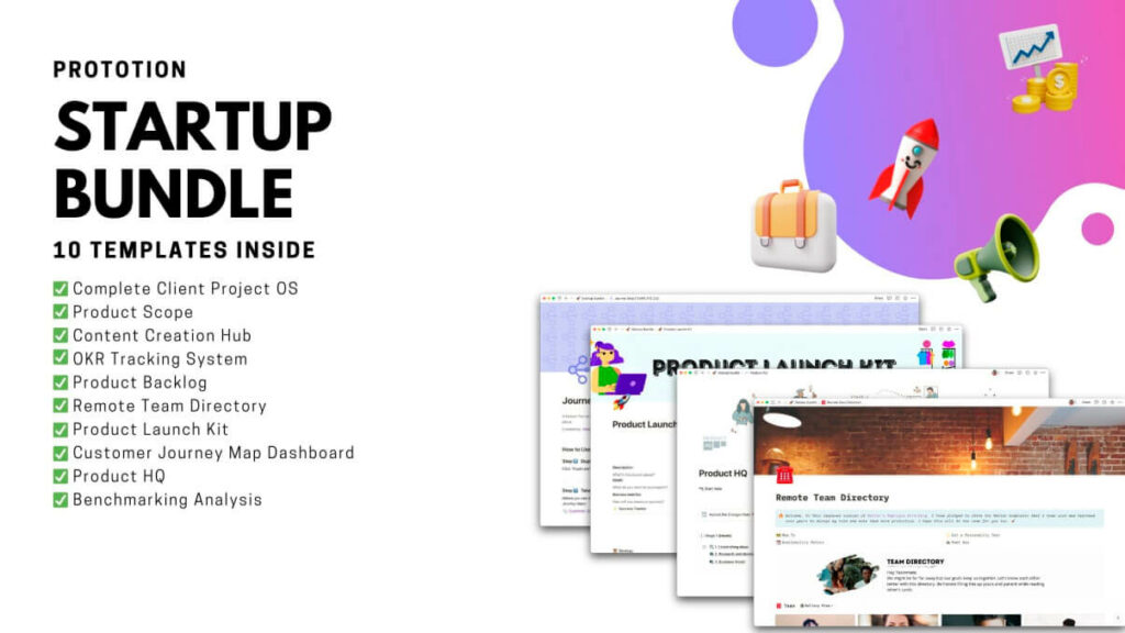Startup Bundle Notion Template – MasterBundles