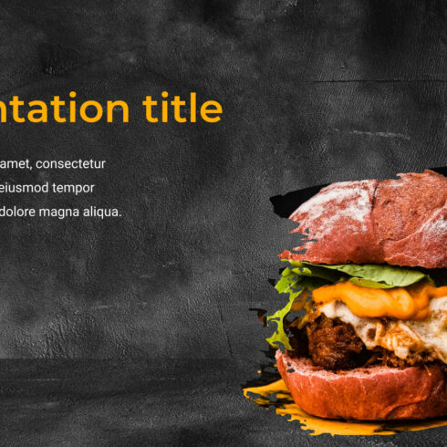 Free Fast Food Powerpoint Template | Master Bundles