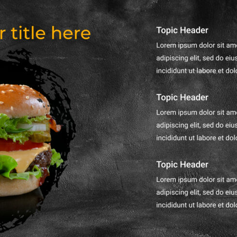 Free Fast Food Powerpoint Template | Master Bundles