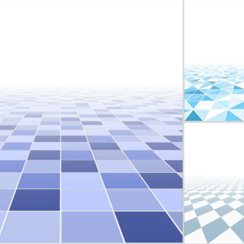 Blue tile abstract backgrounds | Master Bundles