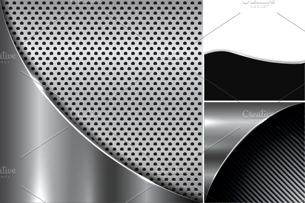 Collection Of Metallic Backgrounds – MasterBundles