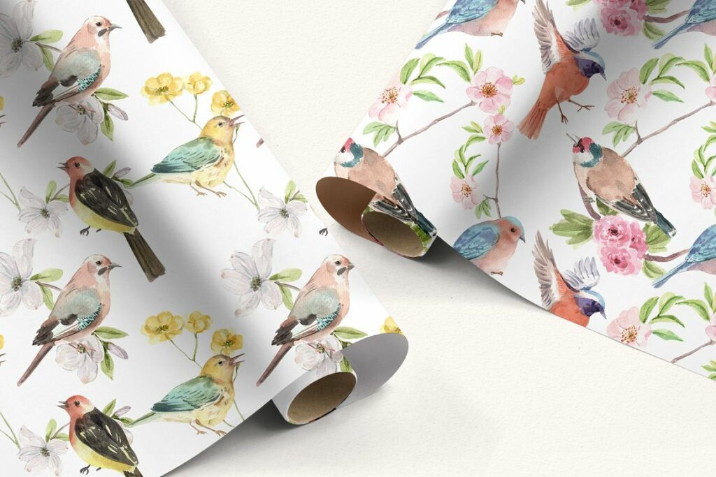 Spring Birds Of Spring Watercolor – MasterBundles