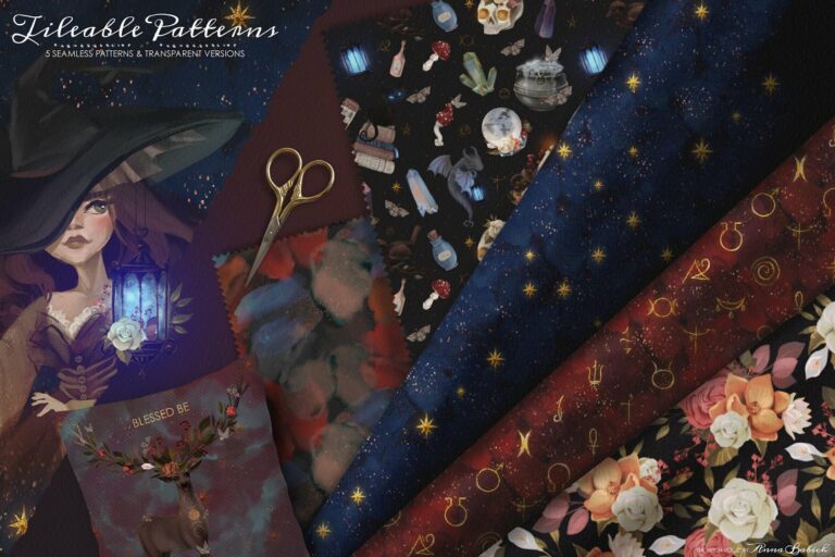 The Witch Vol.2: Witchcraft Illustrations – MasterBundles