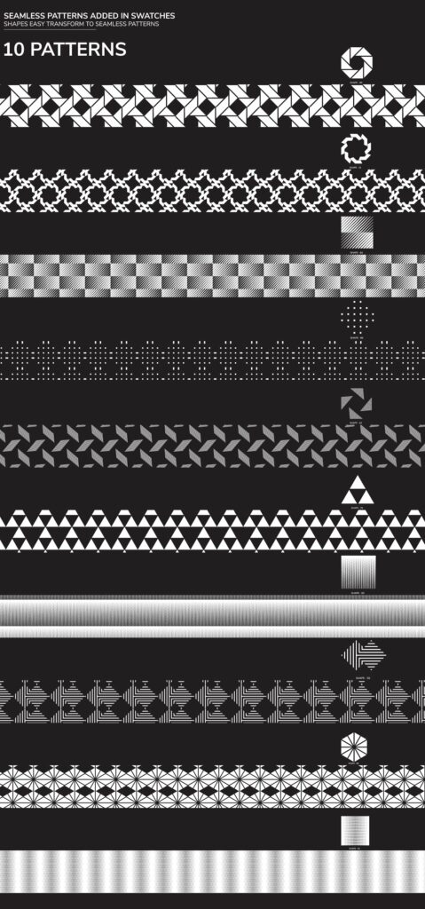 100 geometric shapes. Part 2 – MasterBundles