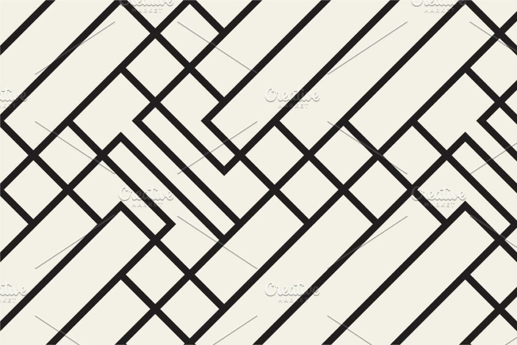 Geometric Lines Seamless Patterns – MasterBundles