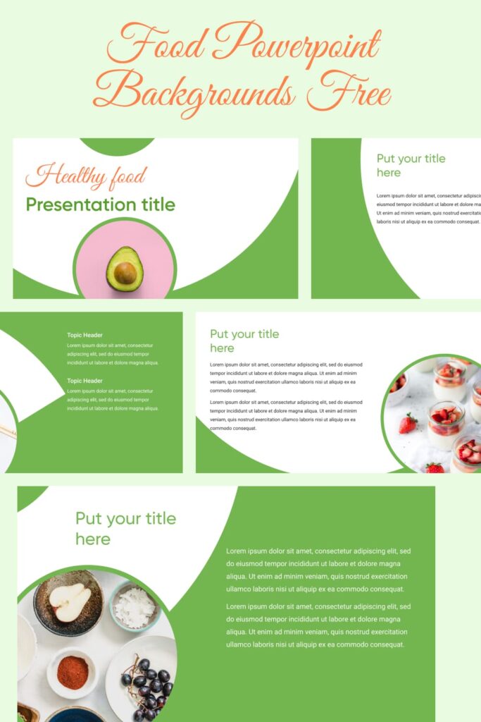 Food Powerpoint Backgrounds Free – MasterBundles