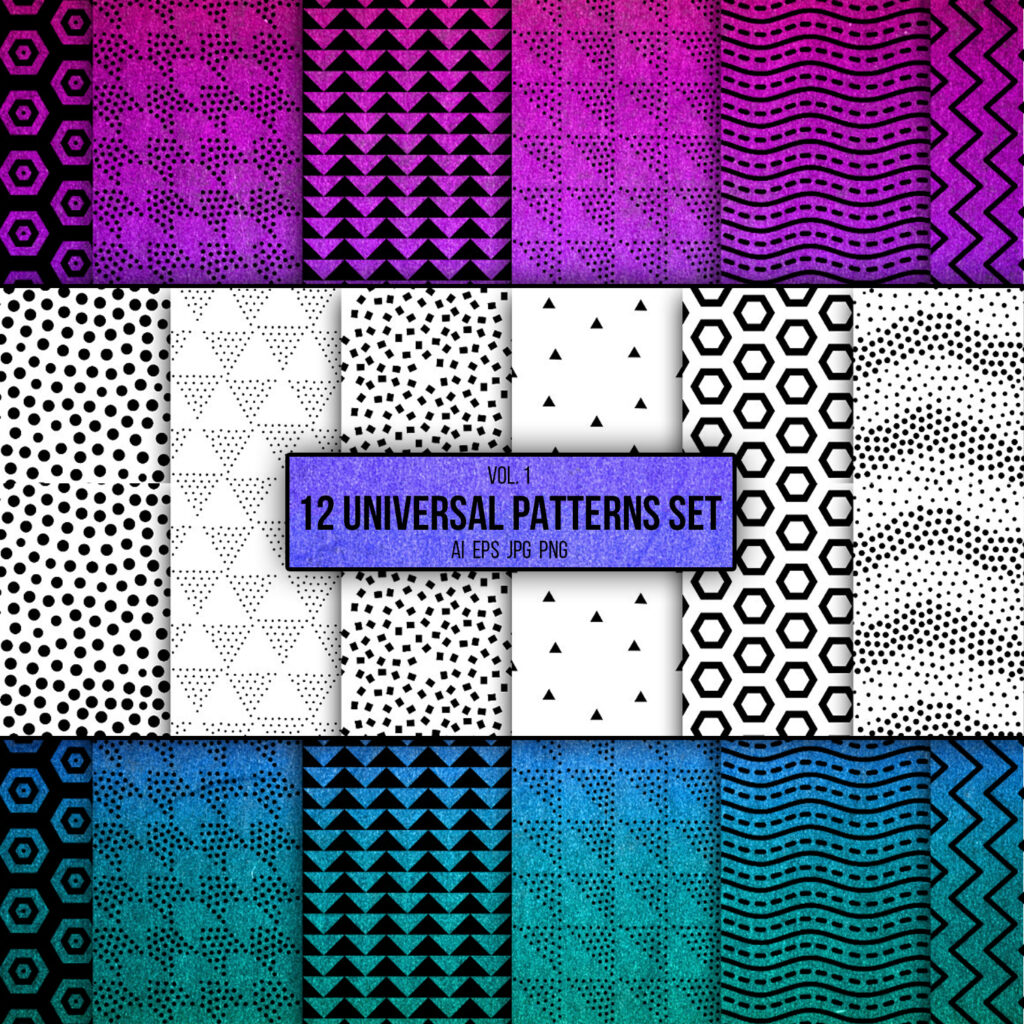 12 Universal Patterns Set – MasterBundles
