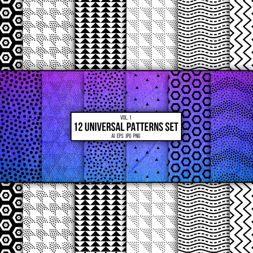12 Universal Patterns Set – MasterBundles