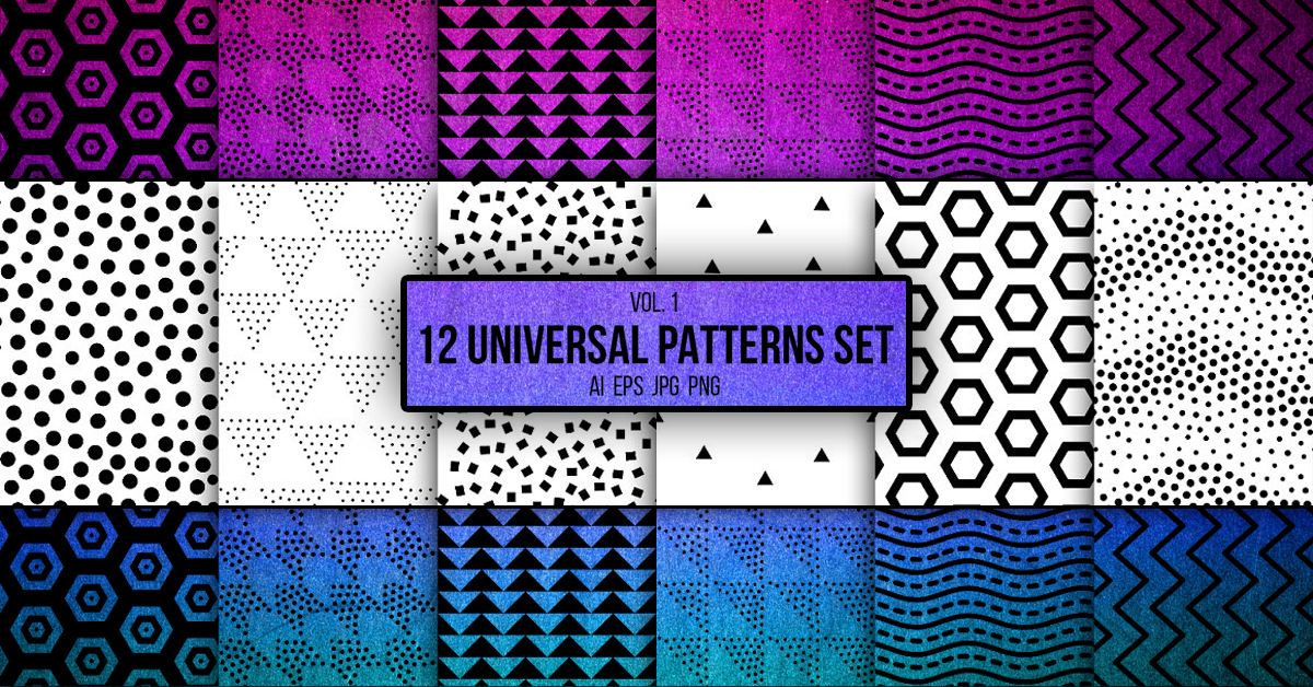 12 Universal Patterns Set – MasterBundles