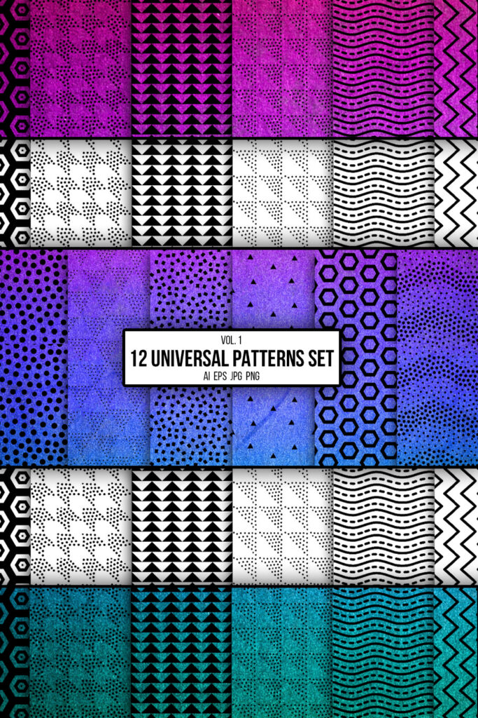 12 Universal Patterns Set – MasterBundles