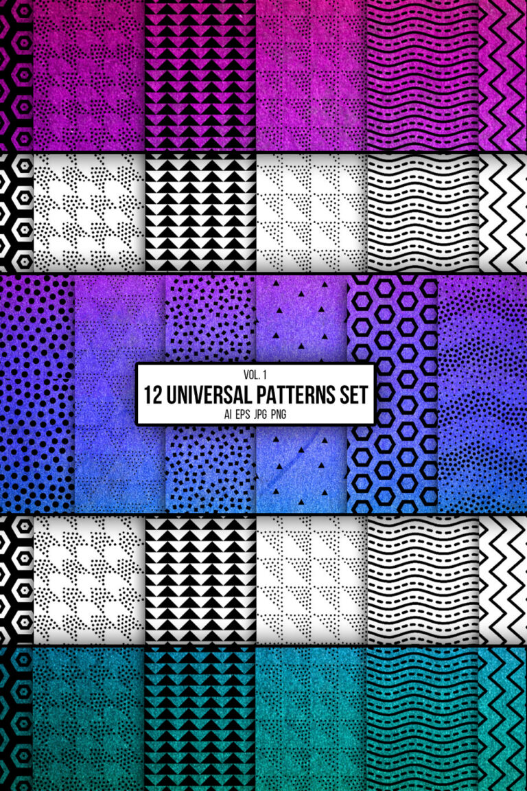 12 Universal Patterns Set – MasterBundles