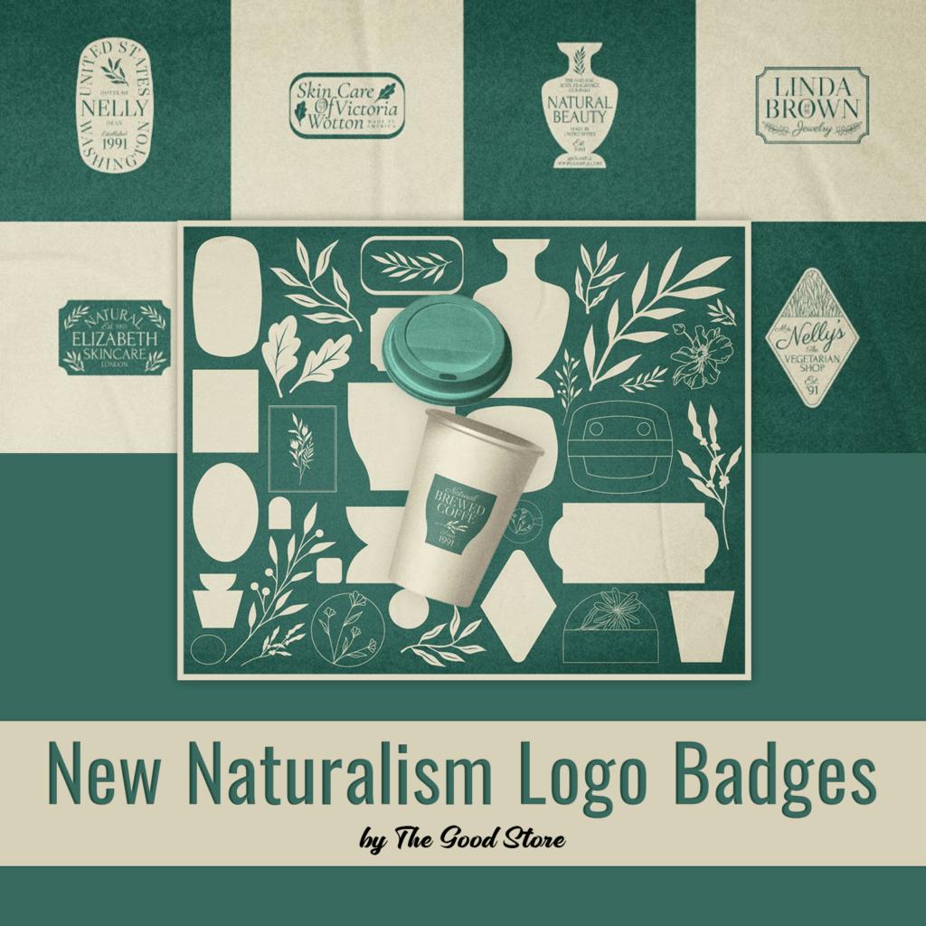 New Naturalism Logo Badges – MasterBundles