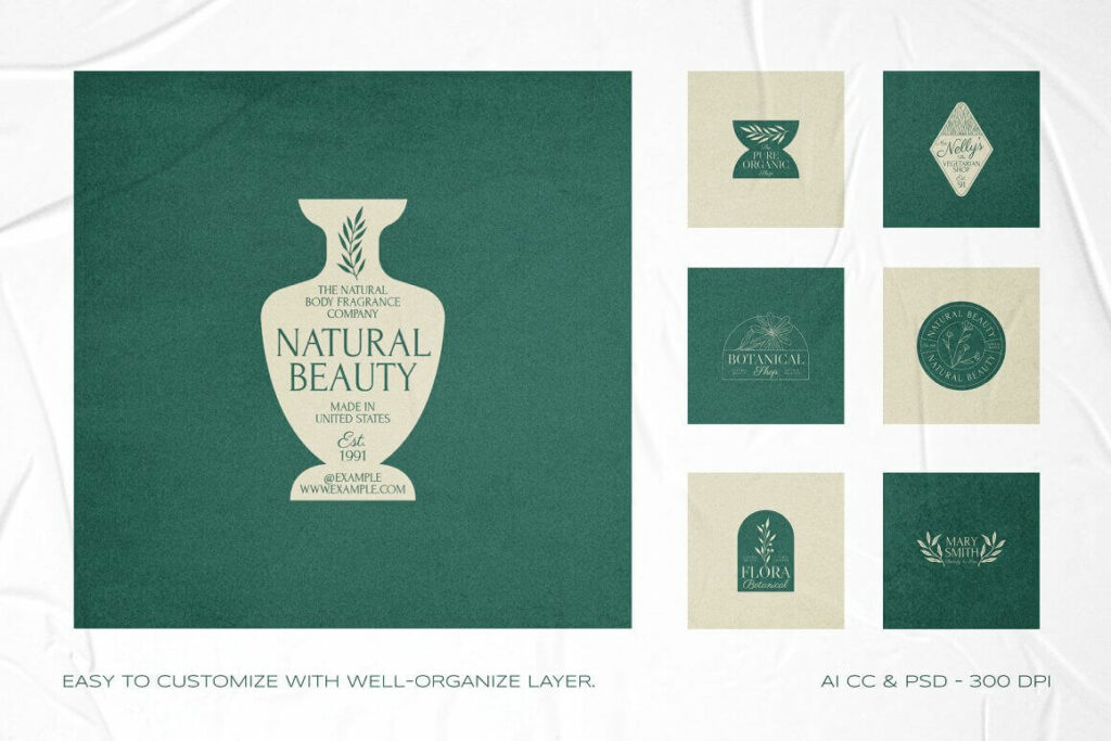New Naturalism Logo Badges – MasterBundles