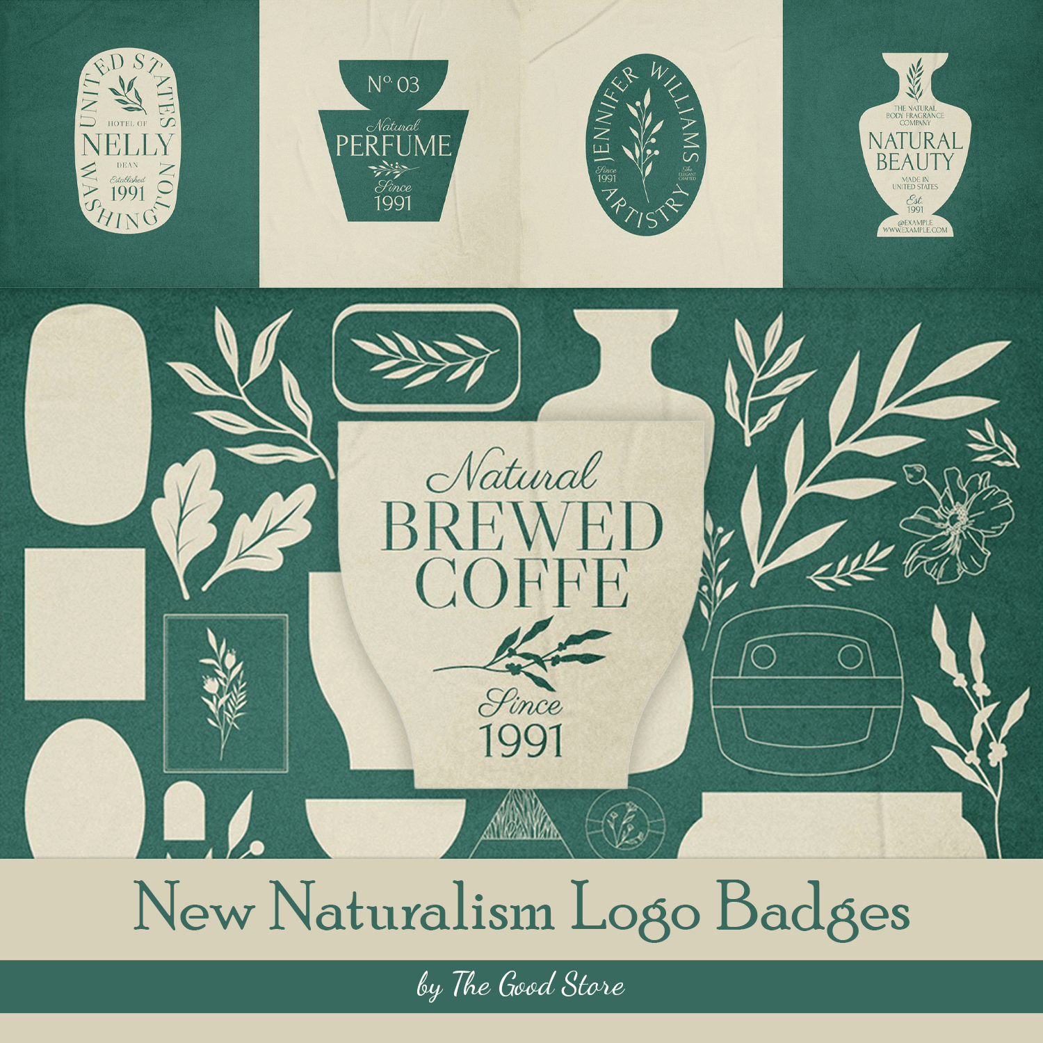New Naturalism Logo Badges – MasterBundles