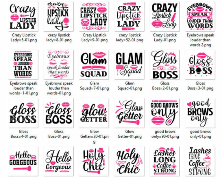 304 Makeup SVG Bundle – MasterBundles